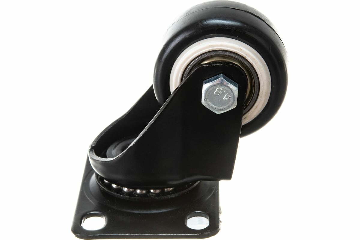 MFK-TORG Колесо поворотное черная резина 40 мм 4053040 для мебели и оборудования
