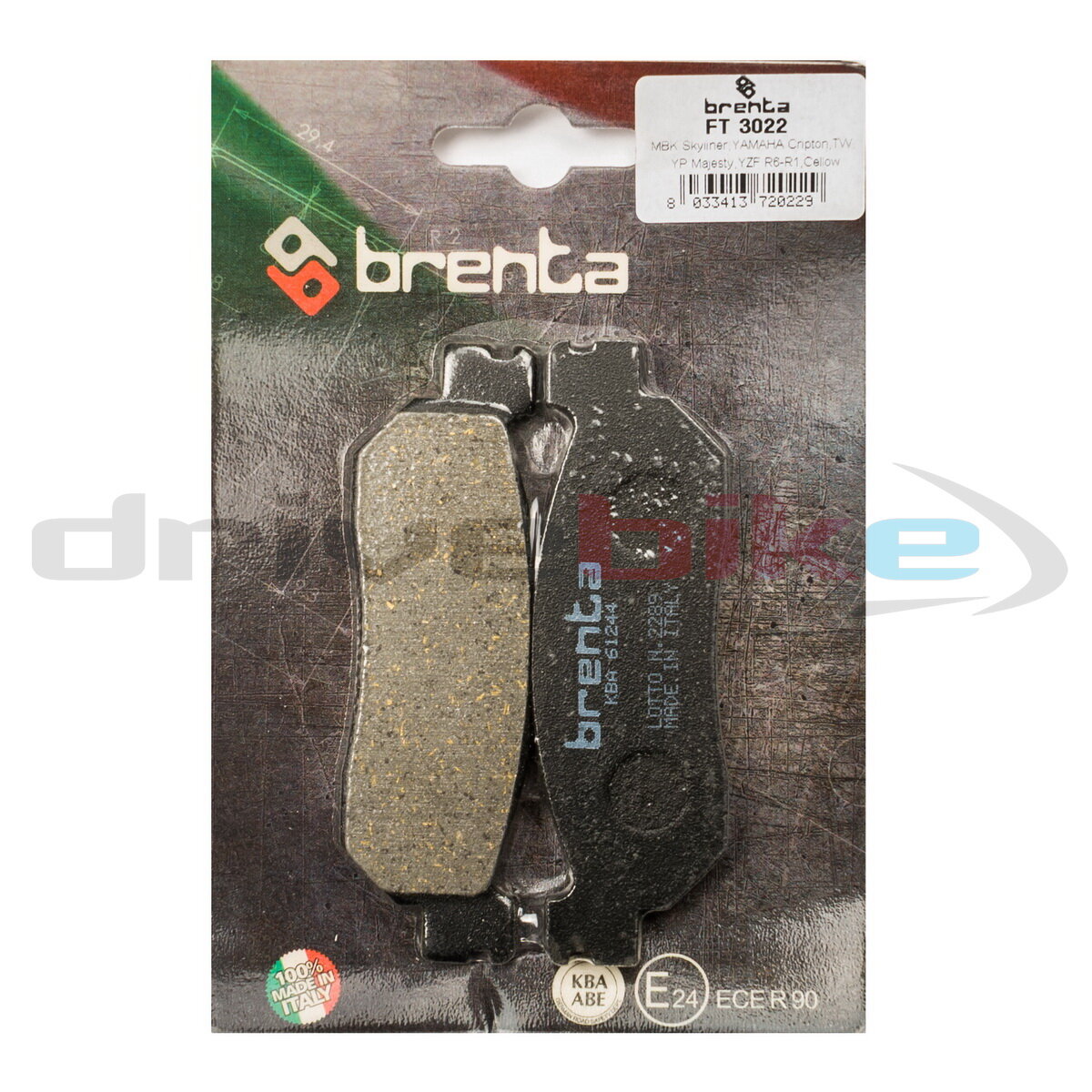 BRENTA Тормозные колодки FT 3022 Organic