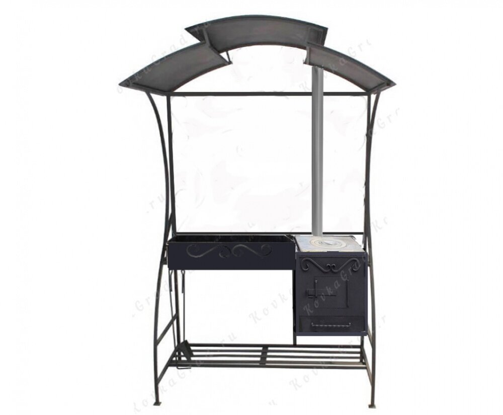 Мангал с печкой «Марсель»