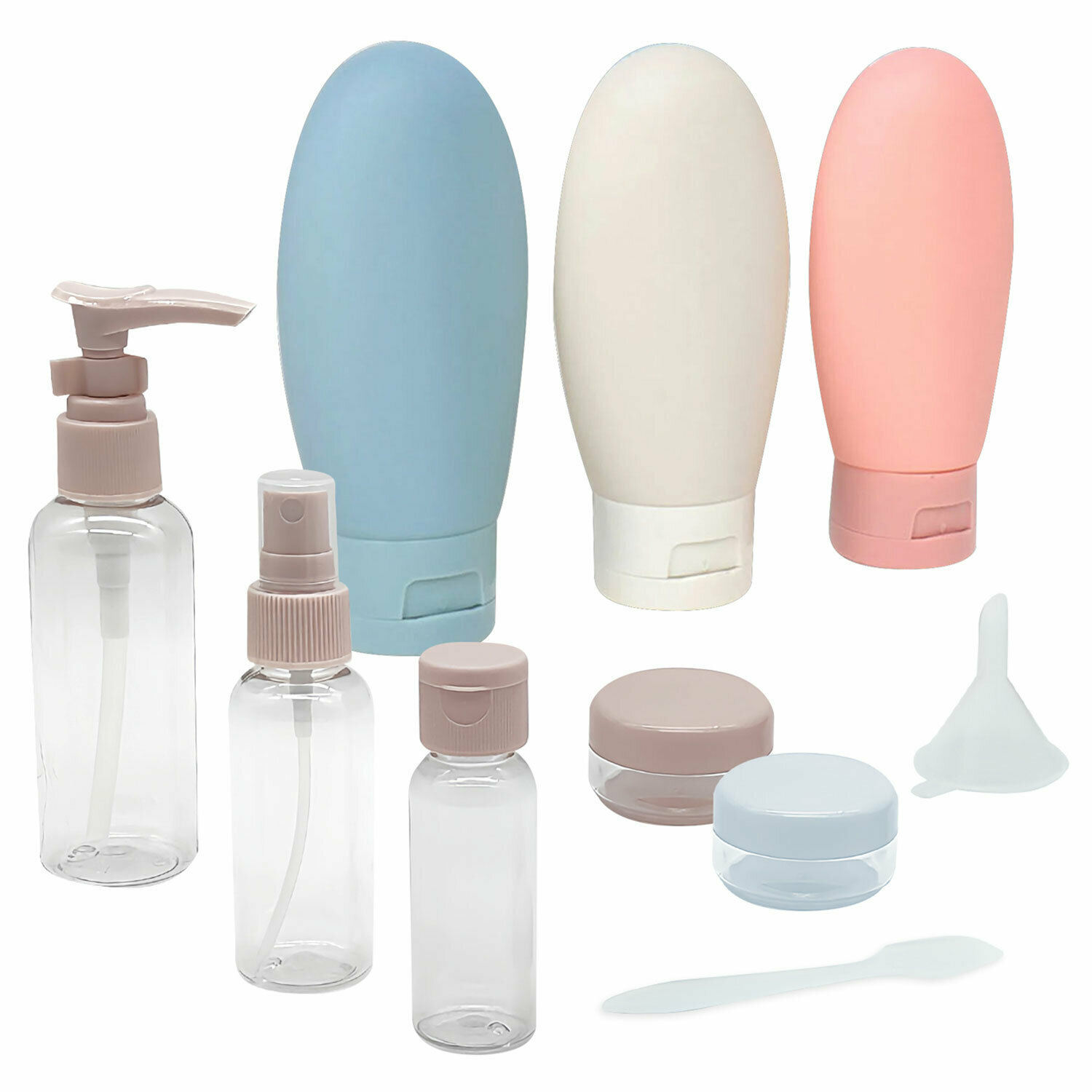 Daswerk Дорожный набор флаконов в косметичке 8 флаконов (80 мл / 3х60 мл / 50 мл / 30 мл / 2х10 мл)