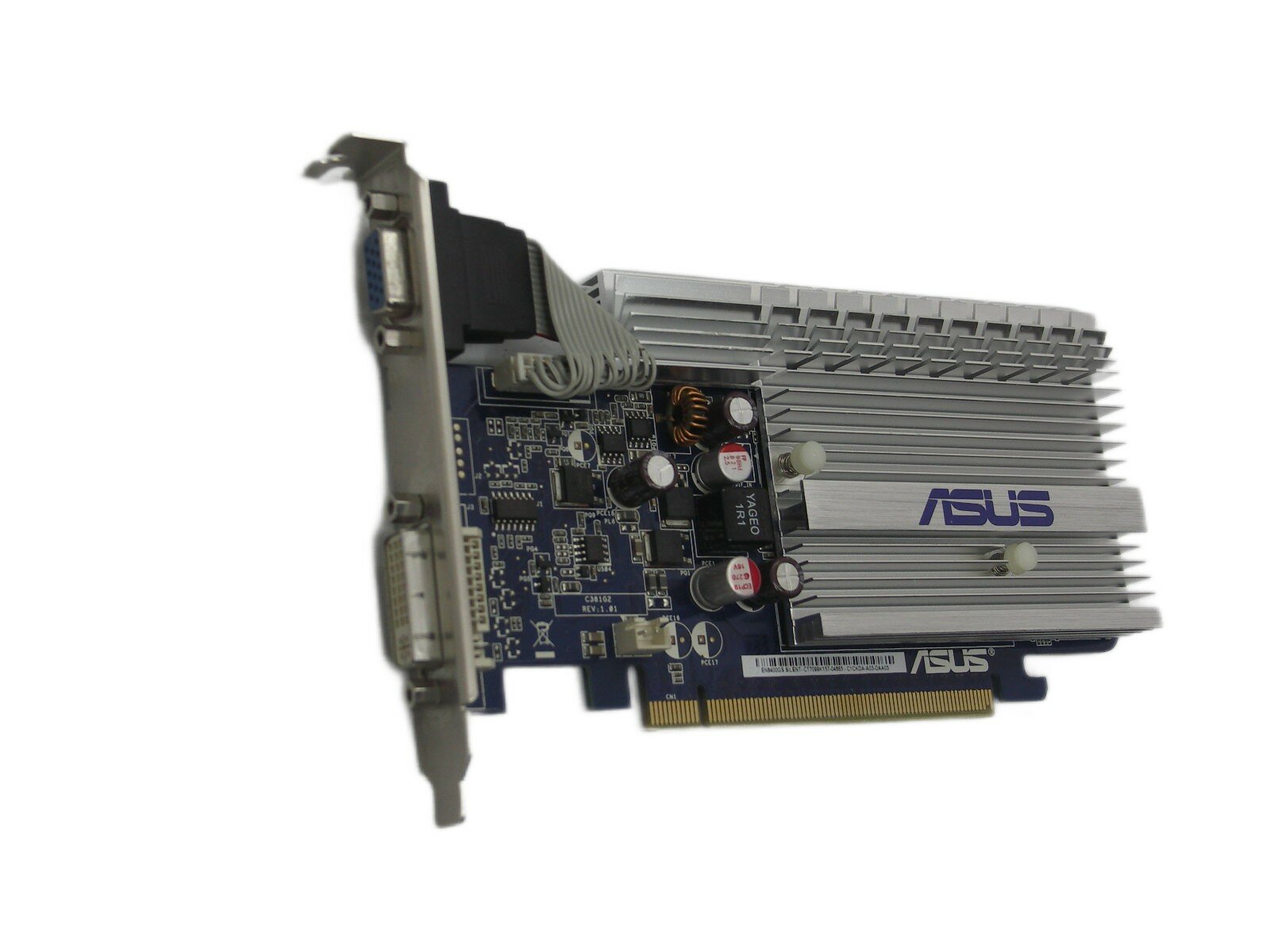 Видеокарта 512Mb GeForce 8400 GS, ASUS EN8400GS SILENT/P/512M/A, PCI-E