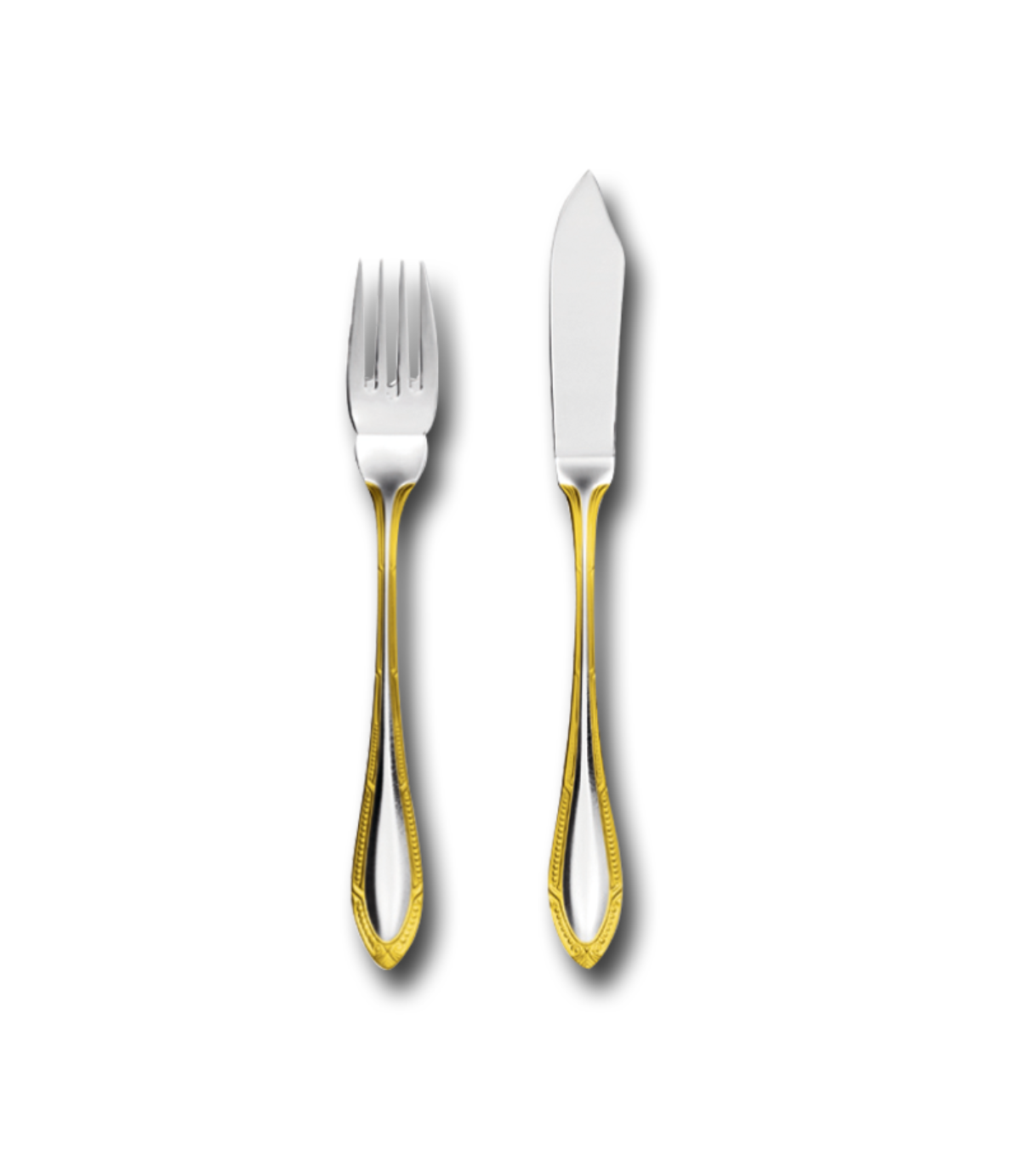 Набор столовых приборов сенатор для рыбы с золотым декором/ 12 предметов от Zepter