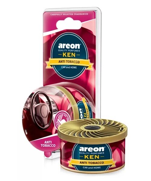 Ароматизатор Areon Ken Blister Anti Tobacco антитабак