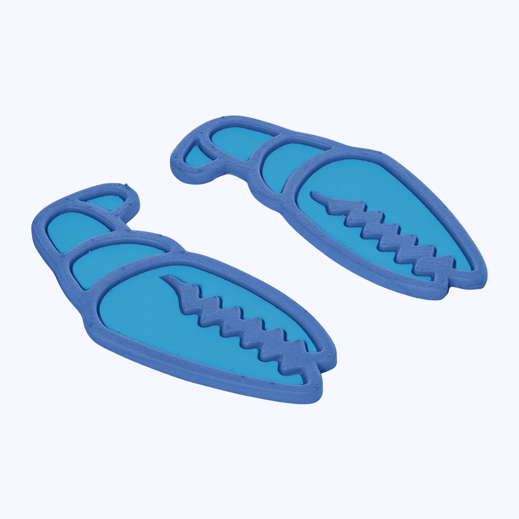 Наклейка на сноуборд Crab Grab 'Mega Claw' Double Blue (2шт.) - Голубой