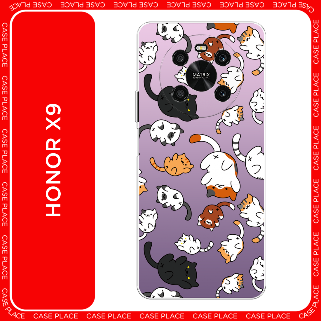 Чехол на Honor X9 / Хонор X9 с принтом Котопад