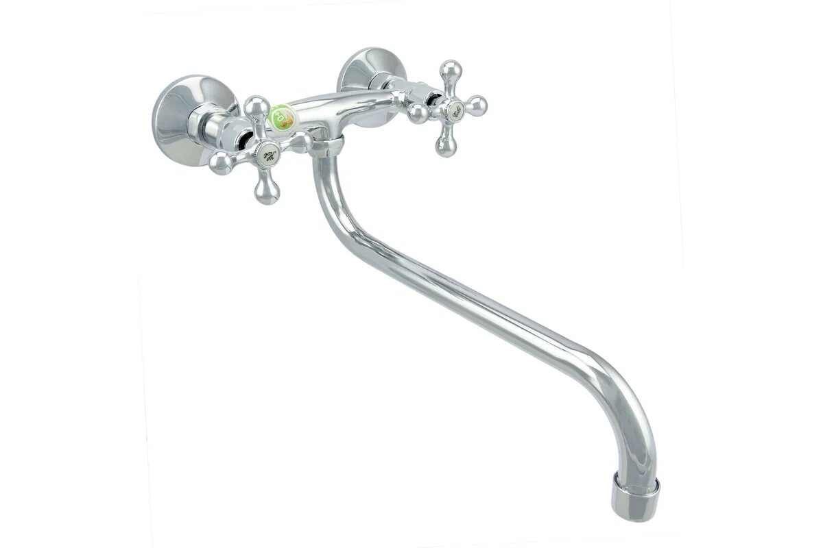 Juguni JGN0840 Двуручный смеситель для умывальника с керамической кран-буксой, хром/матовый