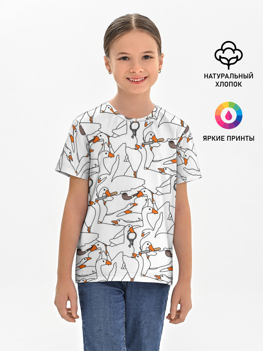 Футболка хлопковая детская Злой гусь