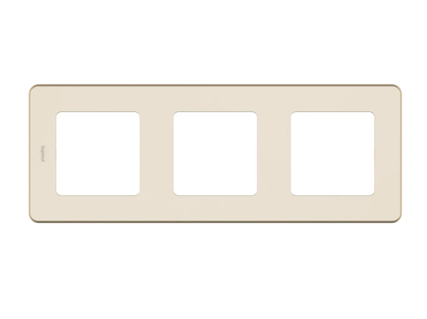 Рамка 3 поста INSPIRIA слоновая кость