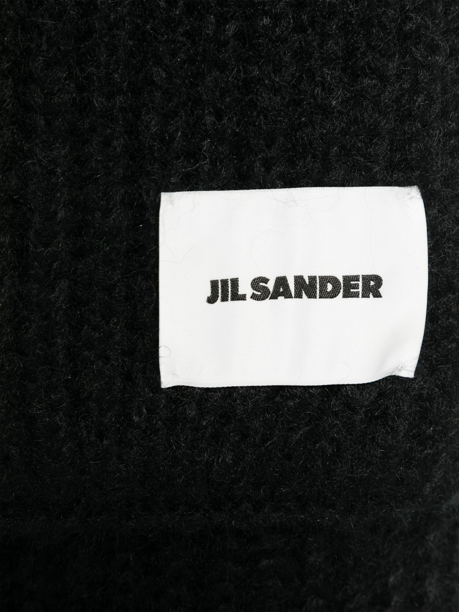 Шарф Jil Sander для мужчин, черный — фото 1