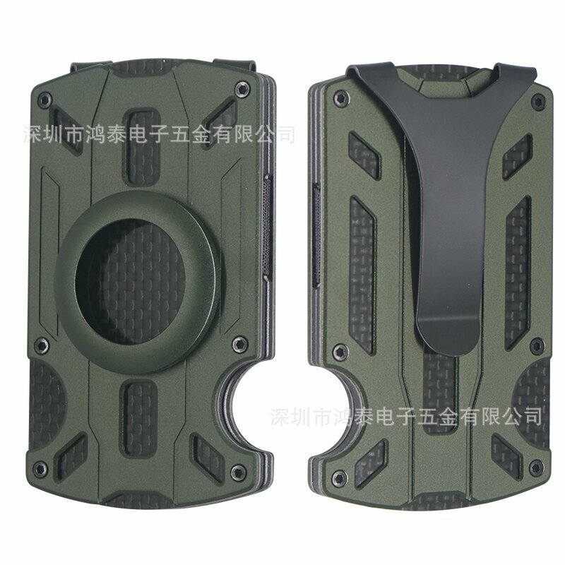 Кошелек AirTag, RFID-защита, армейский зеленый