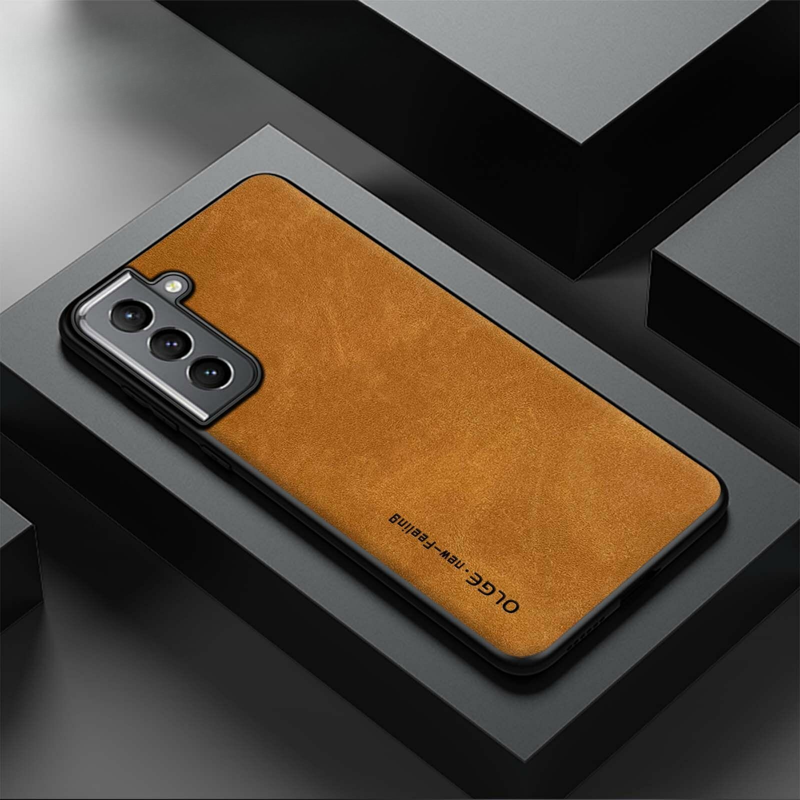 Роскошный кожаный чехол для смартфона Samsung Galaxy S21+ S21 Plus (на Самсунг Галакси С21 Плюс) защитный чехол