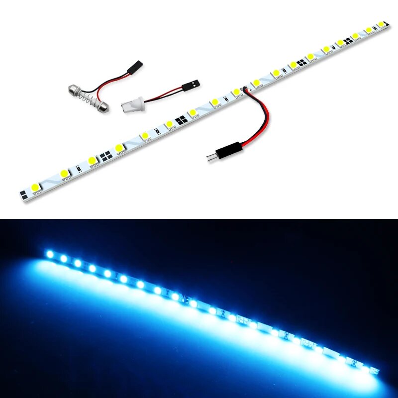 IJDM CANbus без Ошибок T10 W5W Светодиодная лента светильник совместима с Audi BMW Ford и т. д, грузовая зона багажника или внутреннее освещение Ice blue