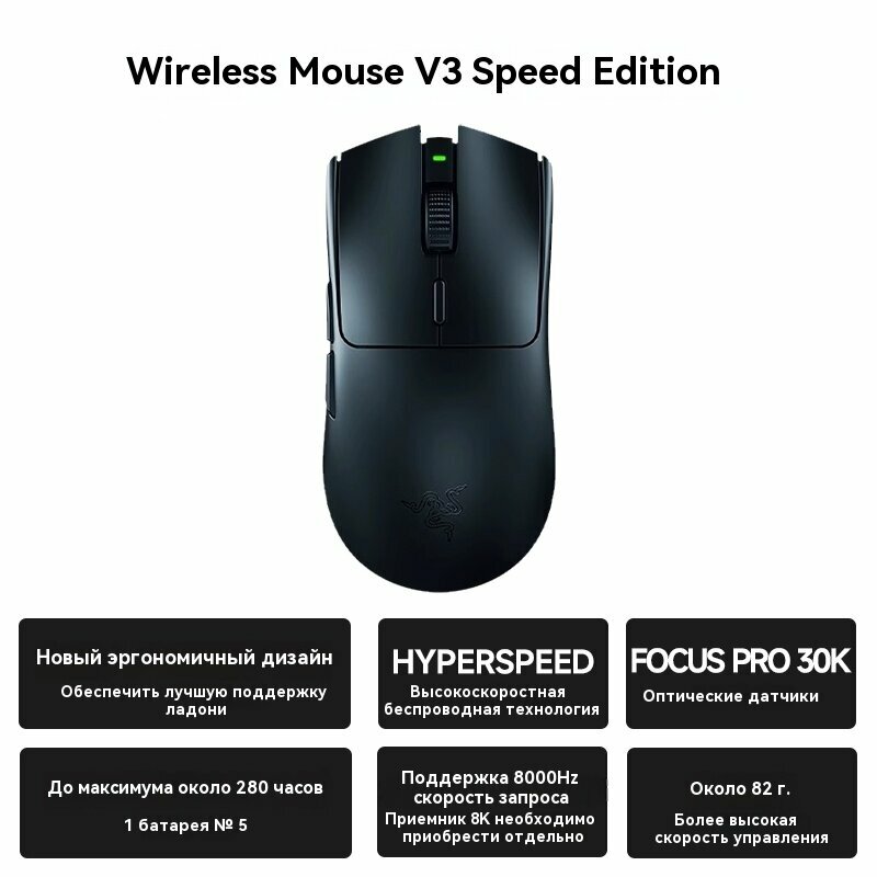 Razer Razer Viper V3 Extreme Speed Edition 2.4g Беспроводная игровая Портативная игровая легкая мышь