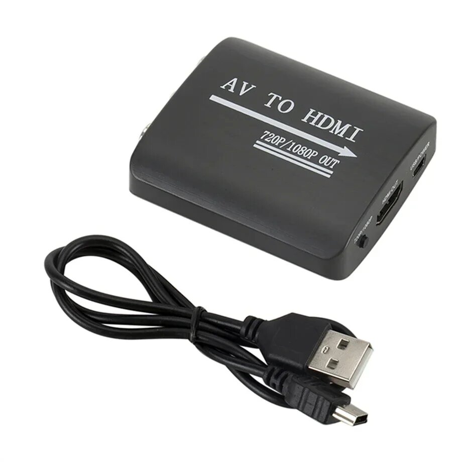 AV TO HDMI конвертер AV/HDMI 720P/1080P, черный