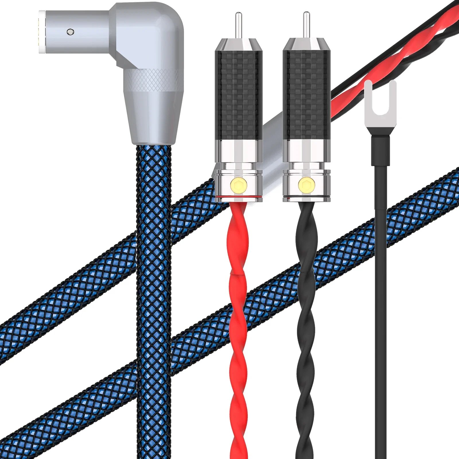 5-контактный соединительный кабель Phono DIN-2RCA, 90 градусов, прямой кабель Tonearm, U-образный провод, заземляющий провод, аудиофонокорректор