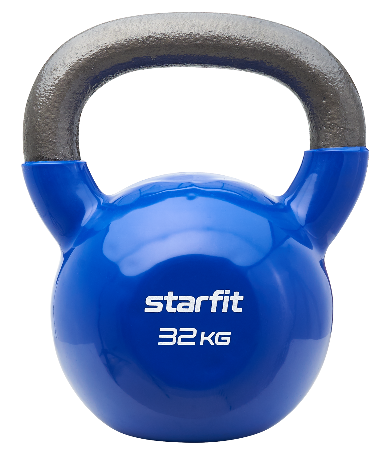 Уценка гиря виниловая Starfit Db-401, 32 кг, темно-синий