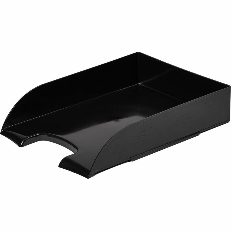 Комус Лоток горизонтальный, Русская серия, черный, непрозрачный