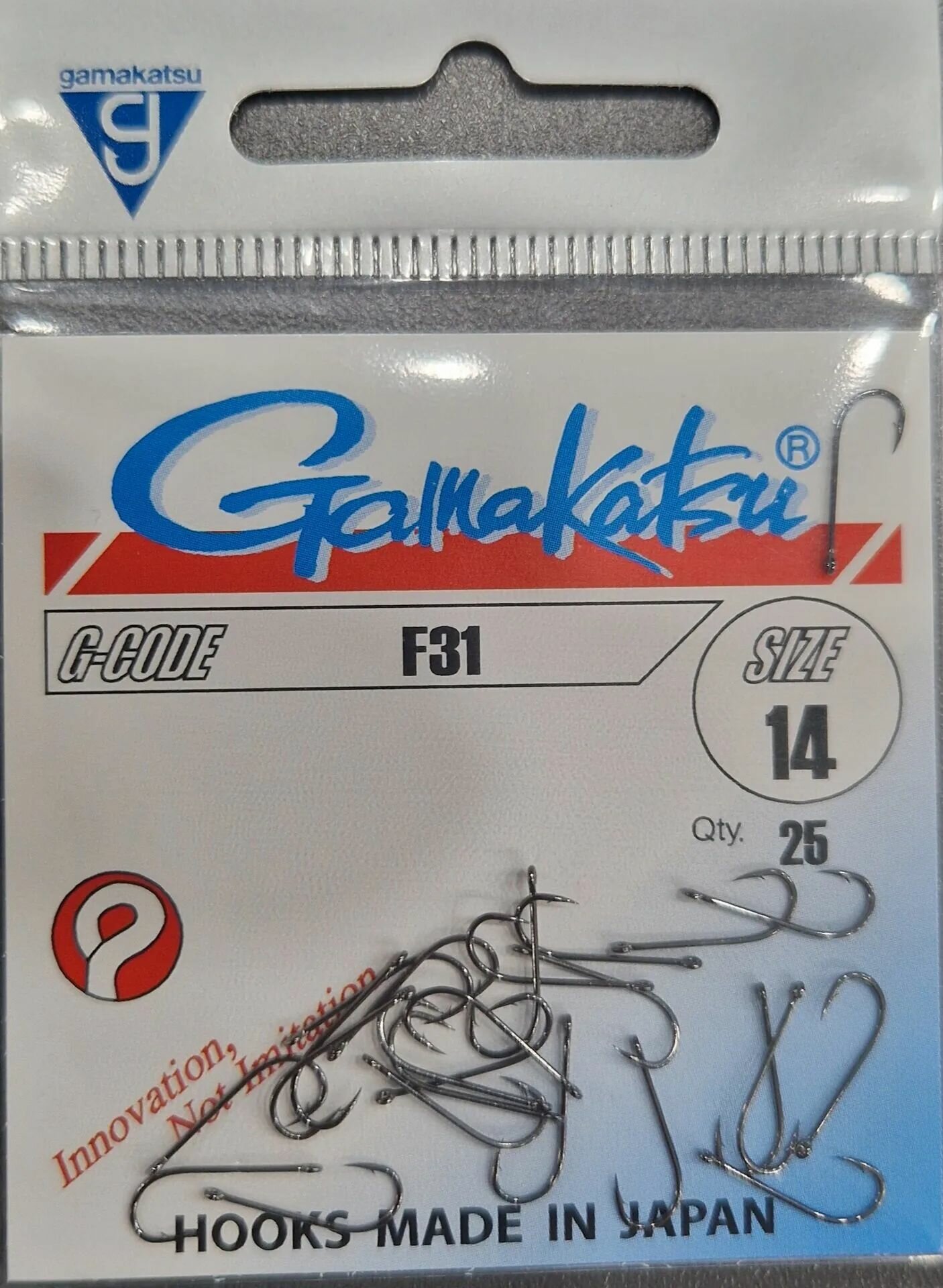 Крючок одинарный Gamakatsu F31 Black N14