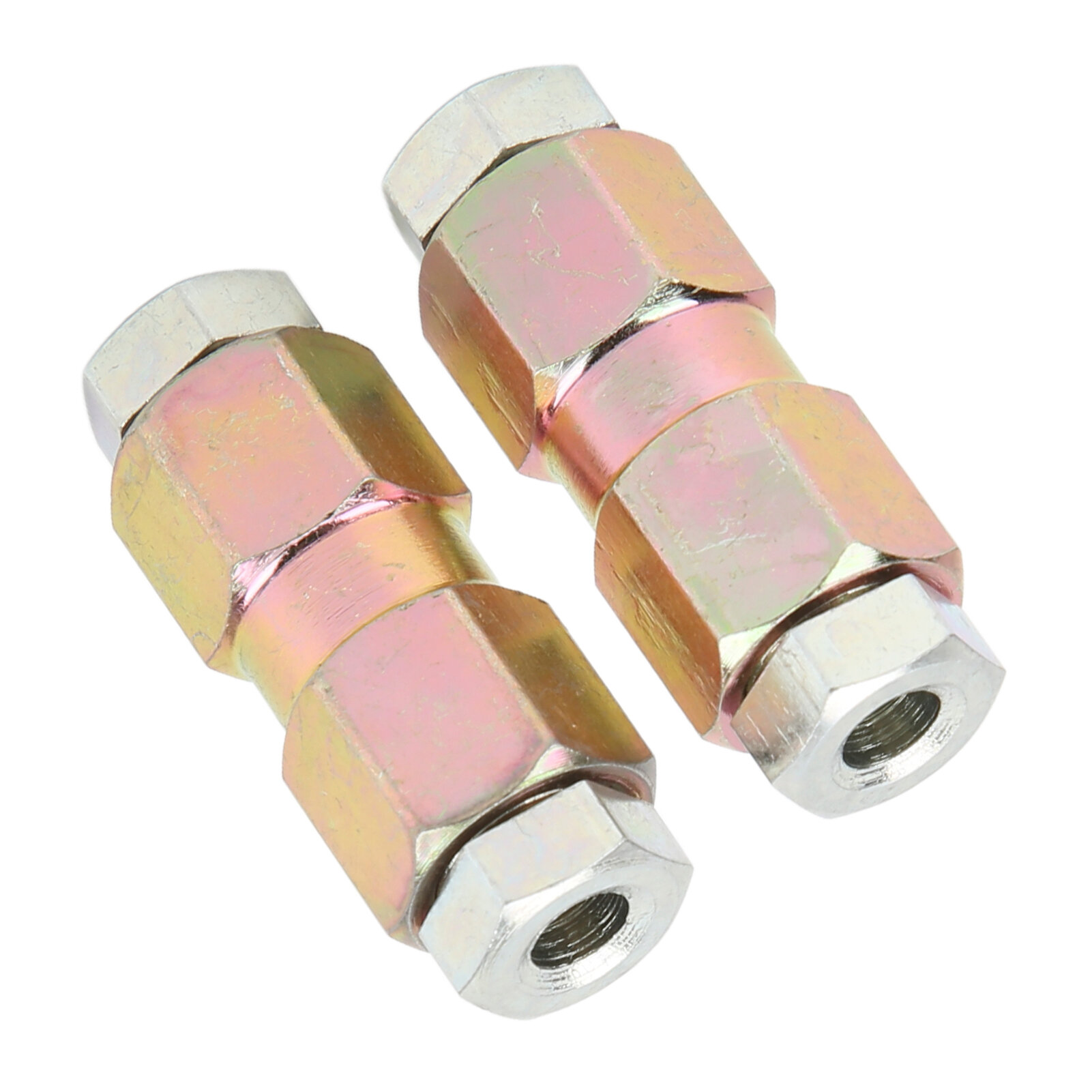 Соединители тормозной трубы, 2 шт, линейная гайка с наружной и внутренней резьбой 10 мм/0,39 дюйма для масляной трубы 3/16 дюйма