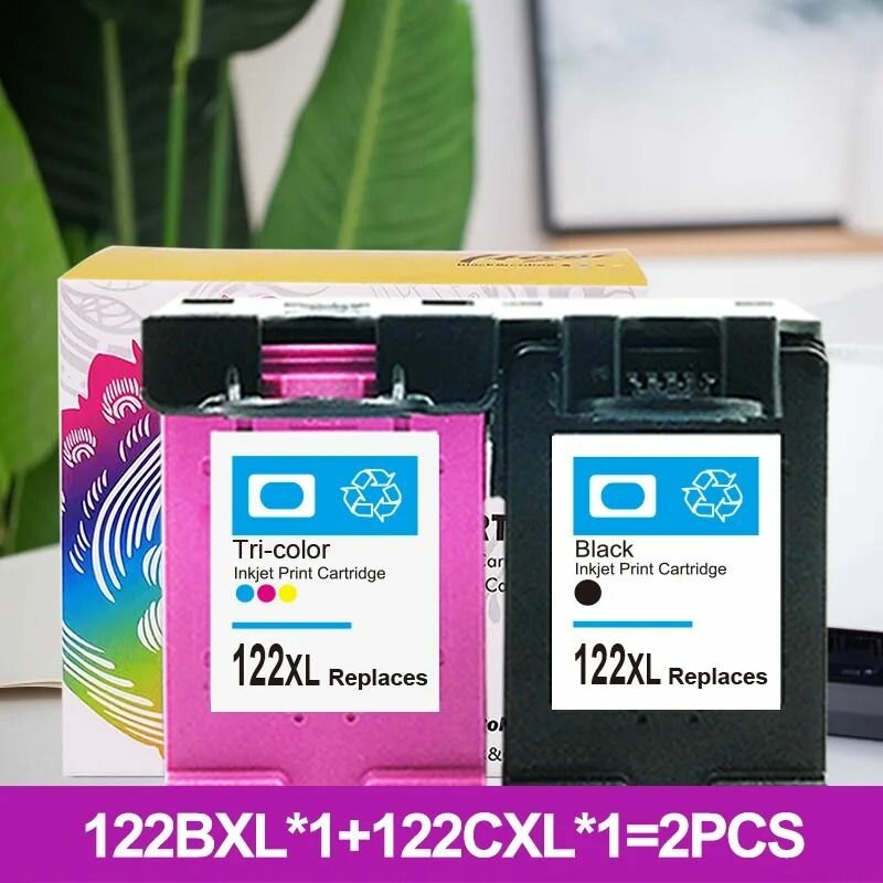 Модель Картриджа С Чернилами: Для HP122 XL; Черный И Цветной