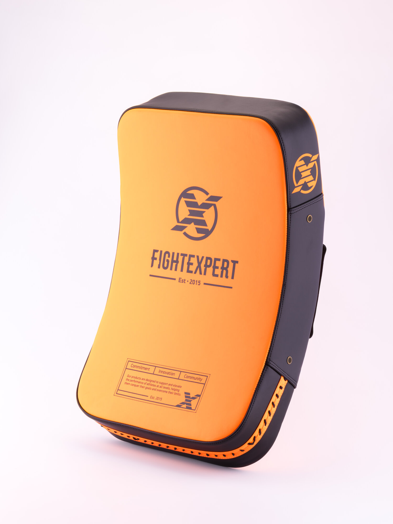 Тренировочный Щит FIGHTEXPERT вогнутый (макивара) для отработки ударов оранжевый