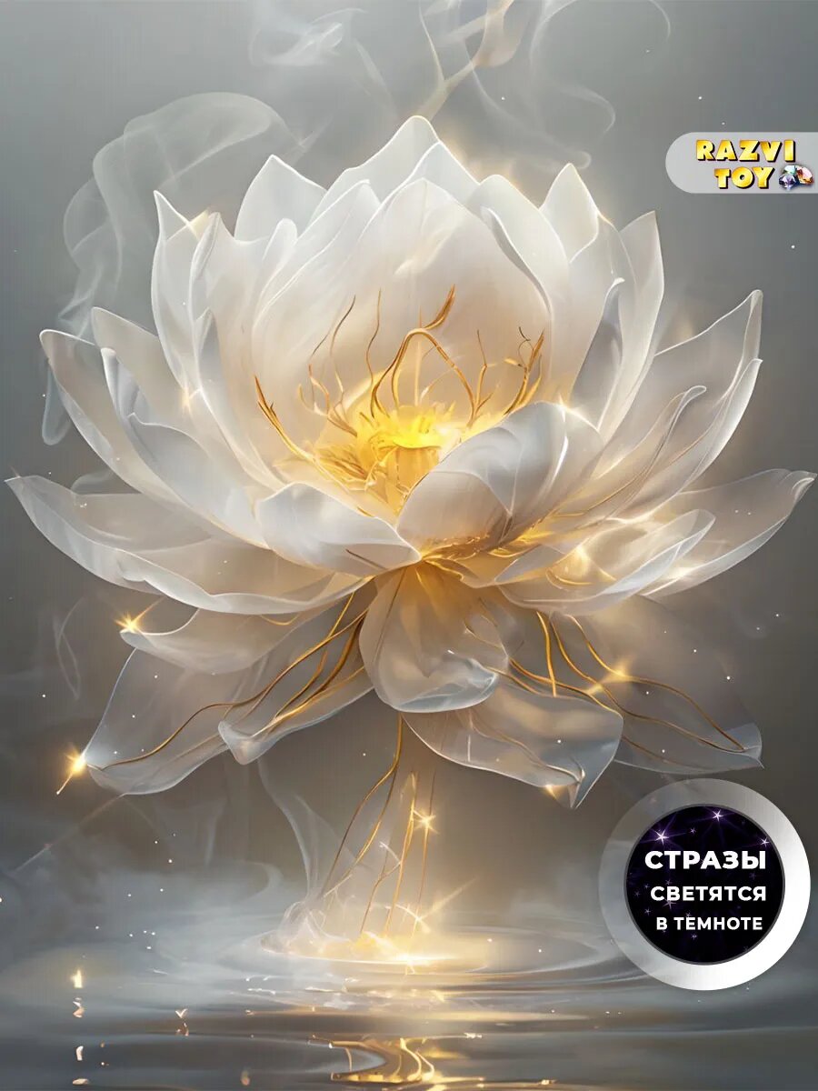 Картина из алмазной мозаики на подрамнике Круглые бриллианты 40х50см "кофе"