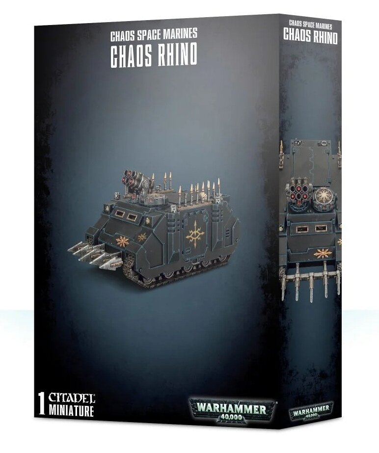 Набор миниатюр Warhammer 40000 Chaos Space Marines Chaos Rhino