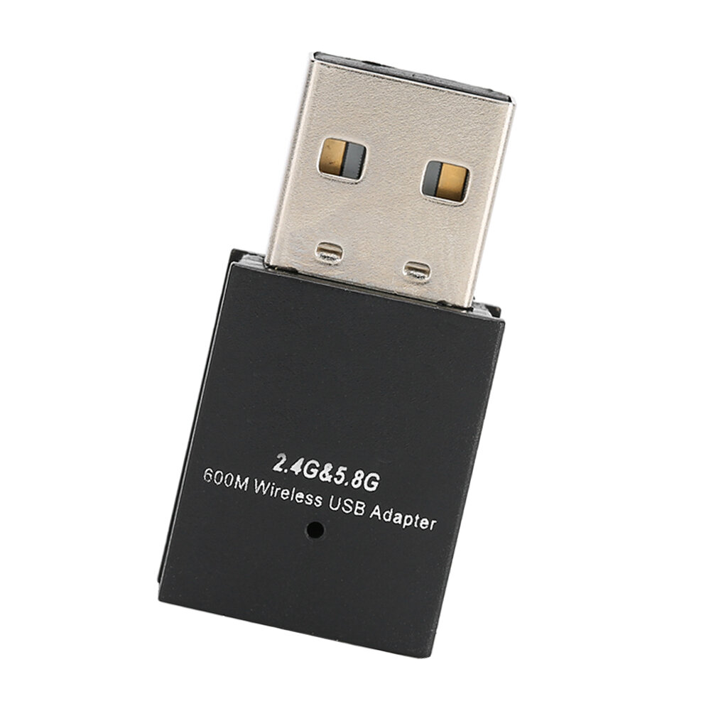 W58 600M Двухполосная беспроводная сетевая карта USB Wireless Wi -Fi -приемник компьютерный аксессуар