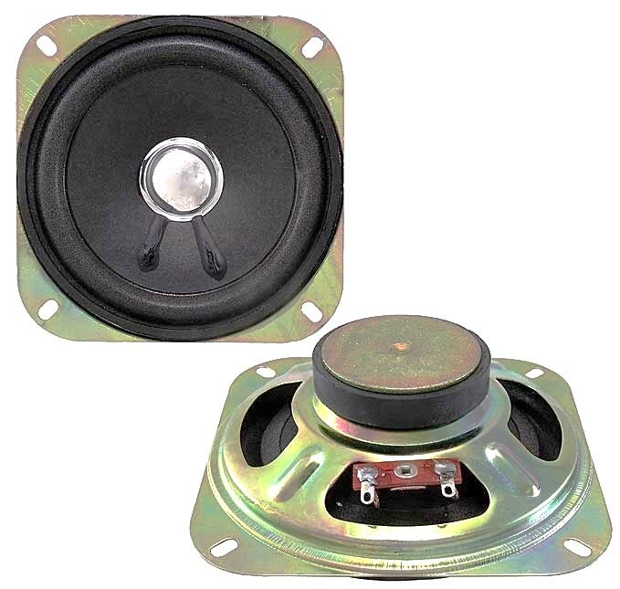 Динамик 8 Ом 6 Вт 130-12000 Гц 86 дБ, RUICHI, YD103-61AS (5ГДШ-9), размеры 103х103х31 мм