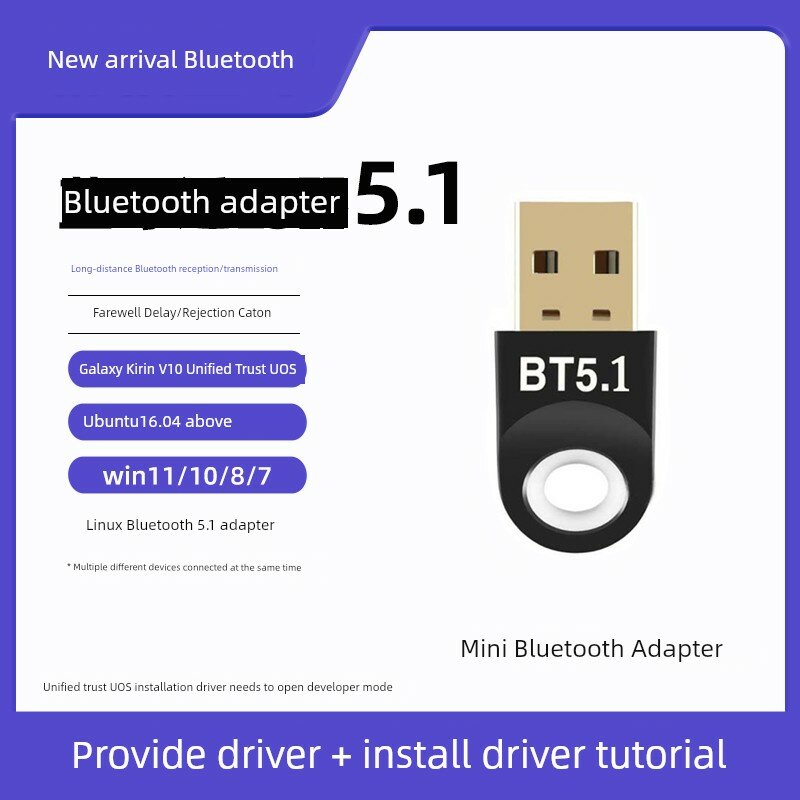 Bluetooth-адаптер Linux 5.1 для Ubuntu 23.0, приемник для наушников, Bluetooth-модуль rtl8761 Bluetooth 5.1[Модель