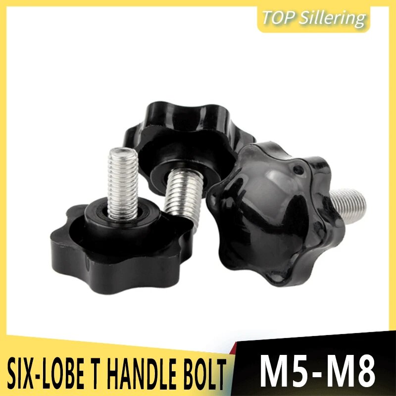 Звездочная зажимная ручка XMSJ M5 M6 M8 5PCS, M5x45 D25