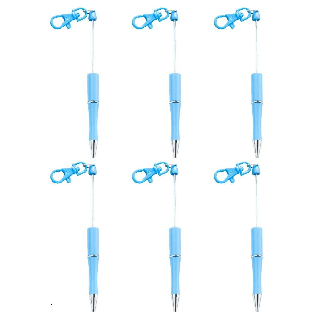 6 Шт Креативная Шариковая ручка с бисером, ручка из бисера с брелоком, ручка для письма 1,0 мм
