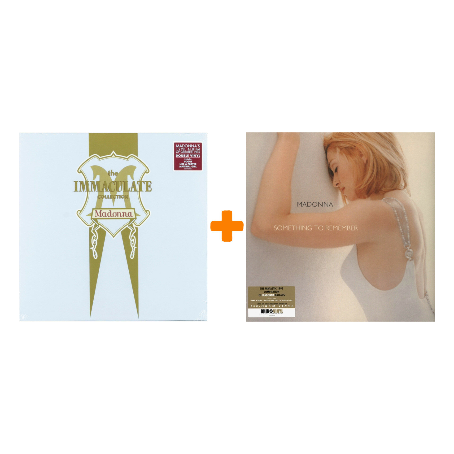 Набор для меломанов «Поп»: Madonna – Immaculate Collection (2 LP) + Madonna – Something To Remember (LP)
