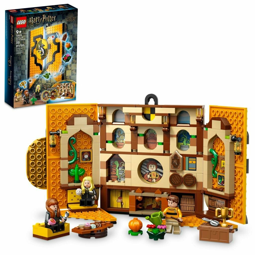 Конструктор LEGO Harry Potter Знамя Пуффендуя 76412, 313 деталей, от 9 лет