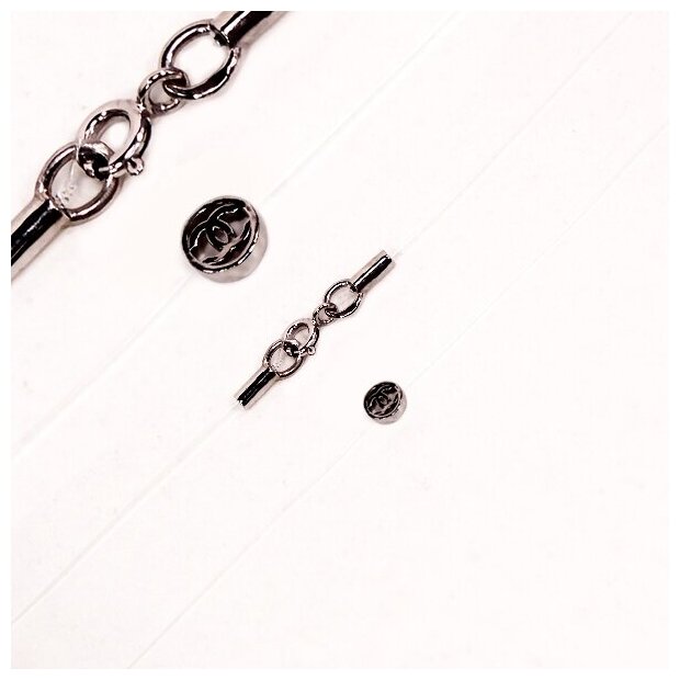 Колье, серебро, 925 проба, родирование