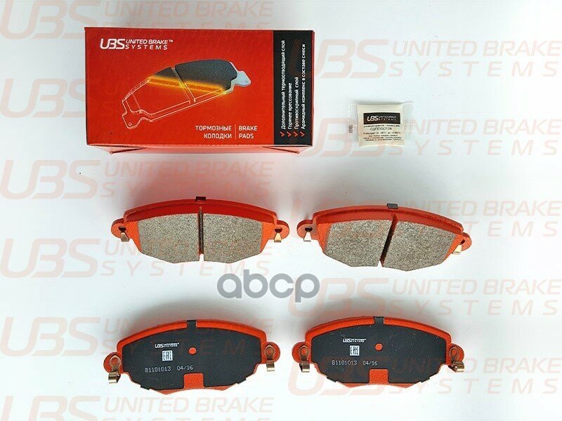 Колодки тормозные дисковые перед UBS арт. B1101013