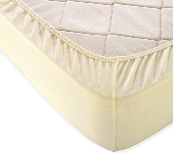 Простыня Трикотажная на Резинке (молочная) 160х200х20 Текс-Дизайн