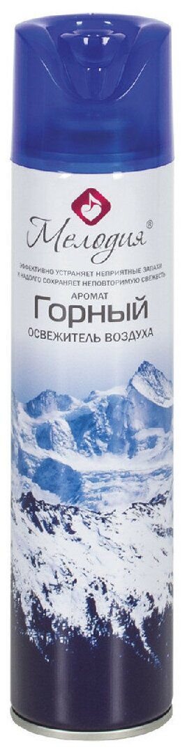 Освежитель воздуха аэрозольный 300 мл мелодия "горный", 601904