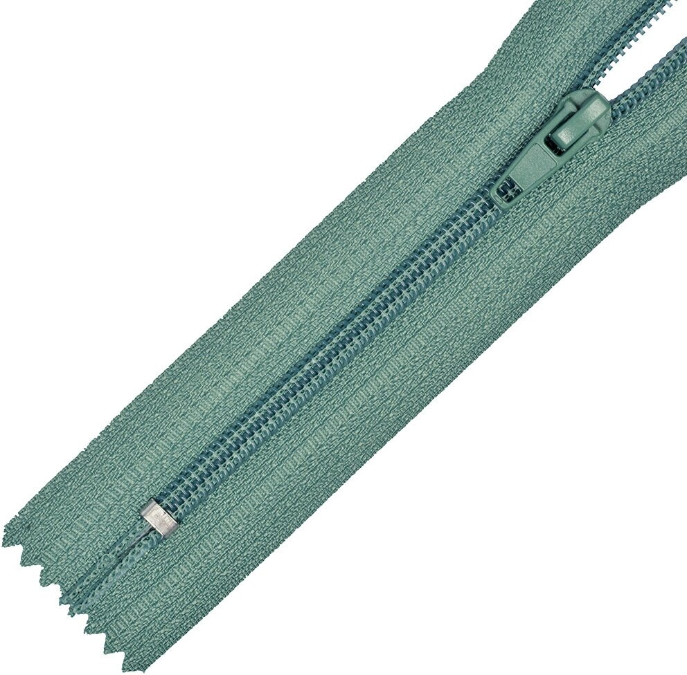 Молния MaxZipper брючная №4 замок автомат, 20см н/р цв. F325 серо-зеленый уп.100шт