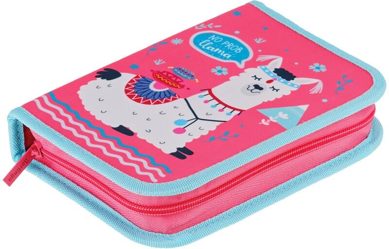 Акция ЛИК Пенал 1 отделение, 200*140*40 Berlingo "No drama lama", две откидные секции, полиэстер