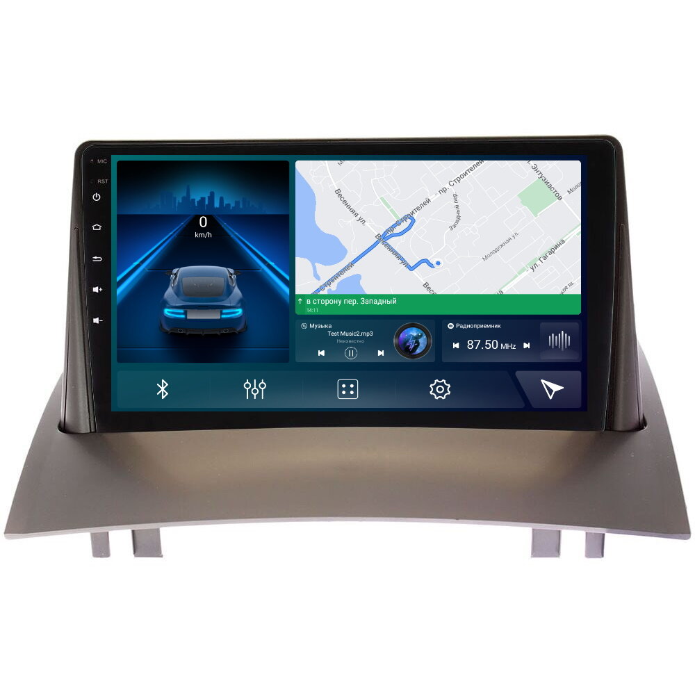 Магнитола CRS-300 Рено Меган 2 Renault Megane II 2002-2009 - Android 13 - Процессор 8 ядер - Память 4+64Gb - Carplay - DSP 36 полос - 4G(Sim)