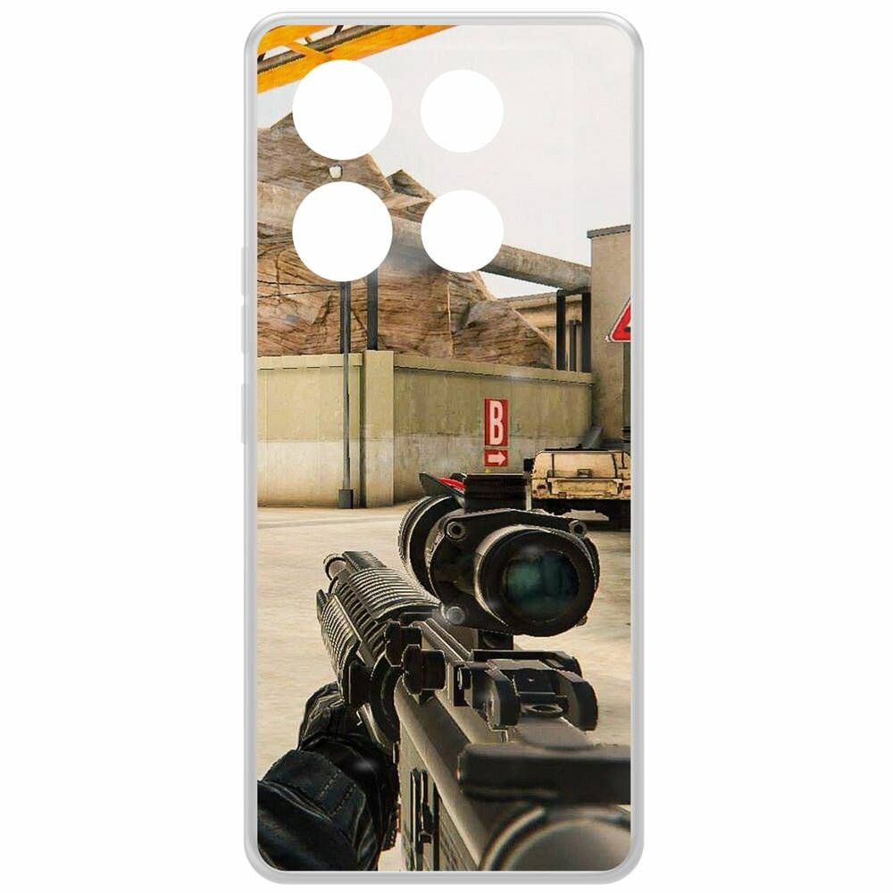 Чехол-накладка Krutoff Clear Case Cтандофф 2 (Standoff 2) - Оптика для INFINIX Note 40 Pro 5G
