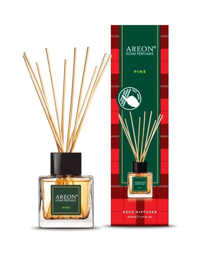 Ароматизатор для дома Areon SticksTartan (банка, деревянные палочки) Pine сосна 50 мл