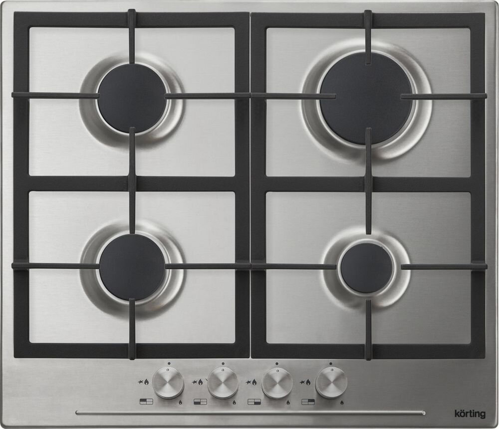 Встраиваемая газовая панель KORTING HG 665 CX, официальная гарантия