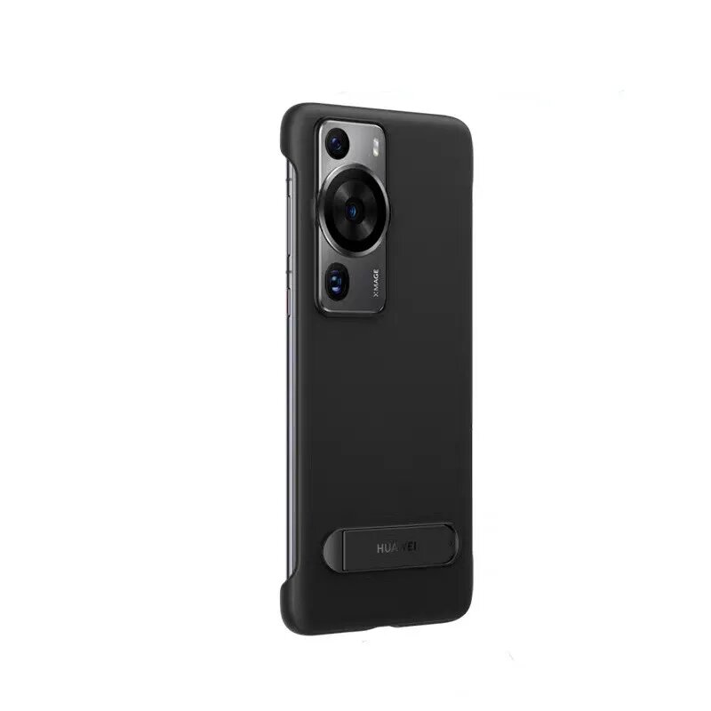 Чехол из искусственной кожи для Huawei P60 Pro P60PRO с подставкой, Black, For P60 Pro