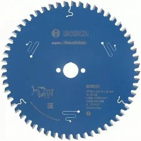 Пильный диск Bosch Expert for Aluminium 184 x 20 x 2, 6, 56 (2608644099)