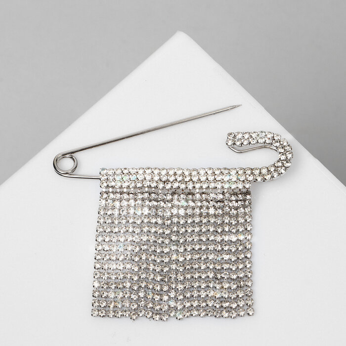 Брошь, стразы