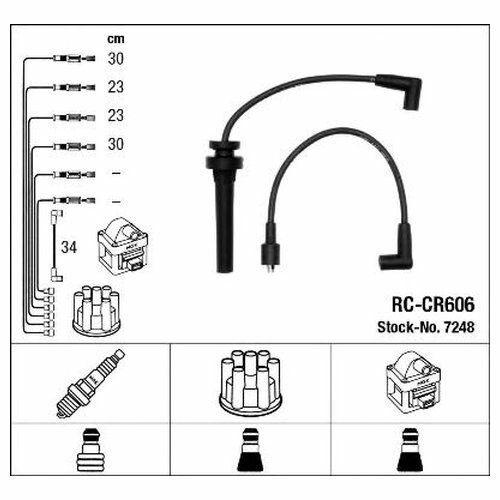 Кабель зажигания chrysler 4773 841 Ngk 7248 для Chrysler Neon (1994-2000), Chrysler PT Cruiser (2000-2010), Chrysler Stratus (1994-2001)