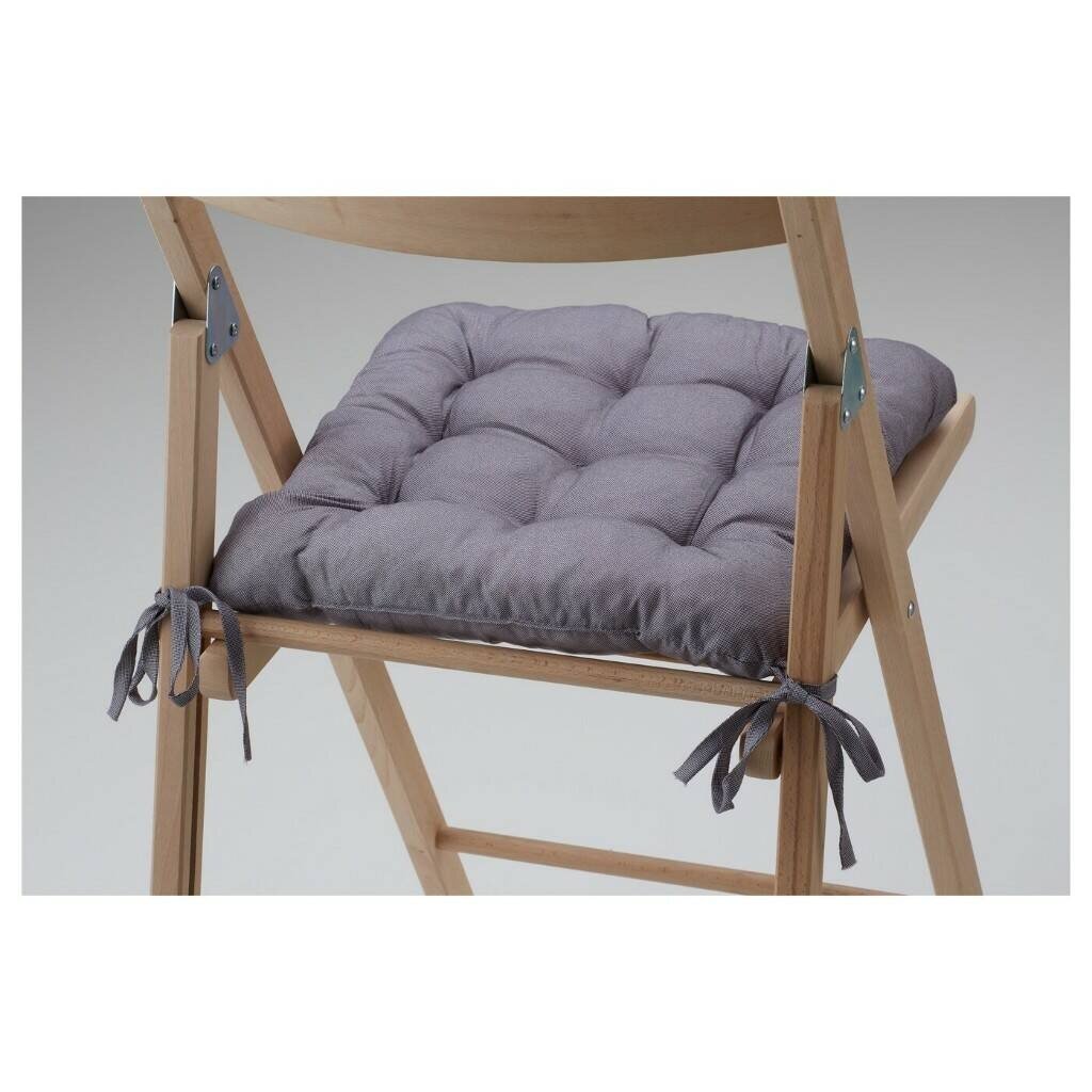 Подушка на стул IKEA хэлльви, пенополиуретан, 40 x 38 x 5 см, серый