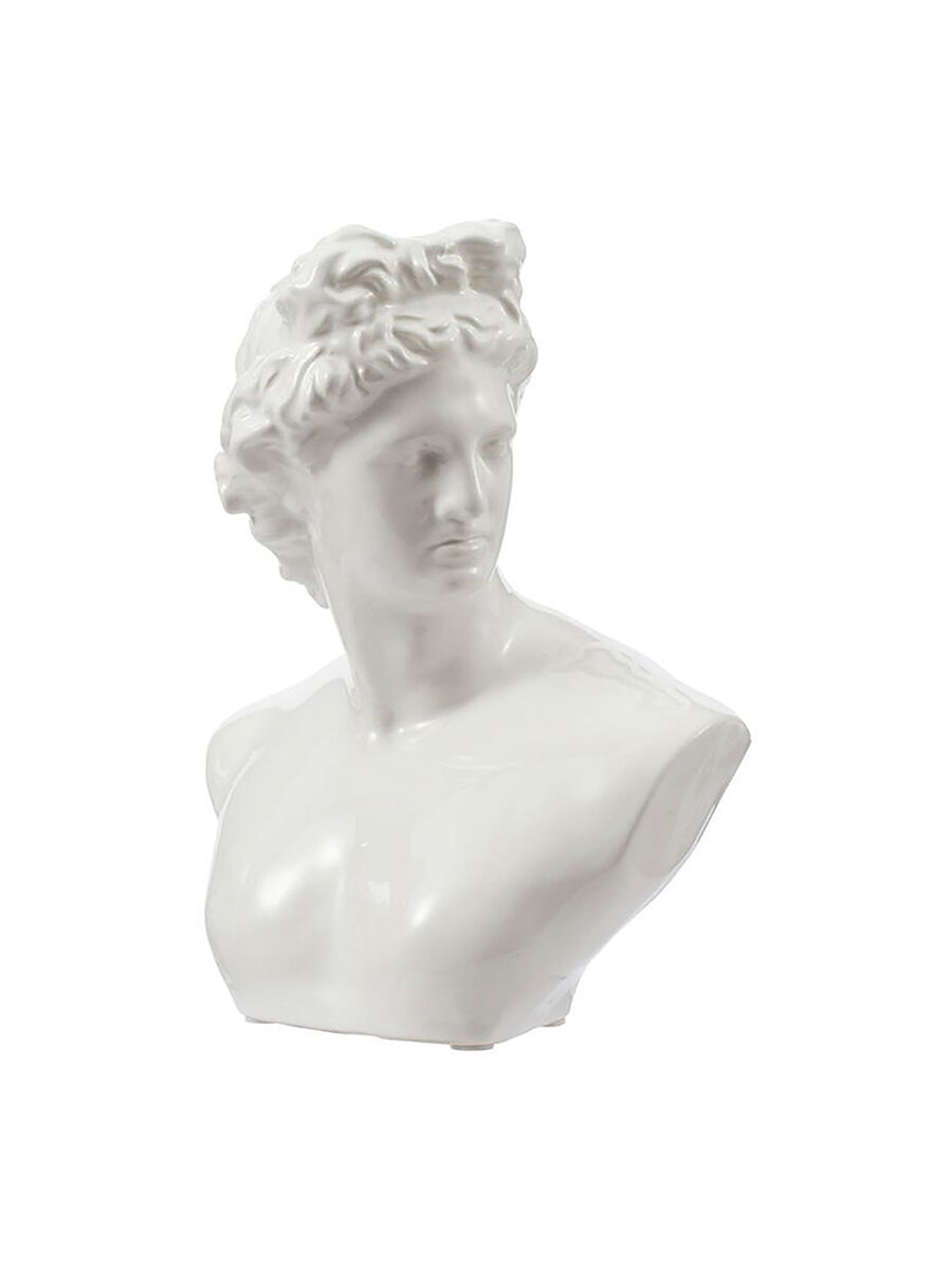 Фигурка декоративная Glasar Бюст 18x14x24 см, керамика